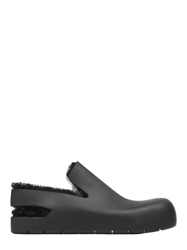 Bottega Veneta Puddle Shearling-lined Mules - Black