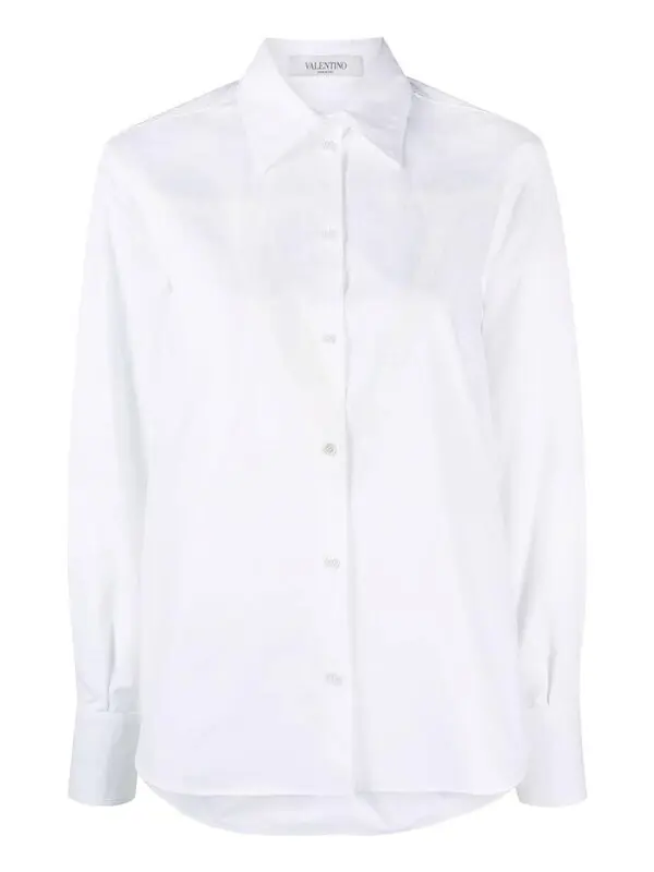Valentino Garavani Long-sleeve Cotton Shirt - White