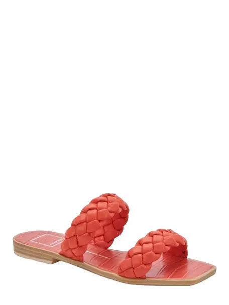 Dolce Vita Indy Braided Slide Sandal - Persimmon Stella
