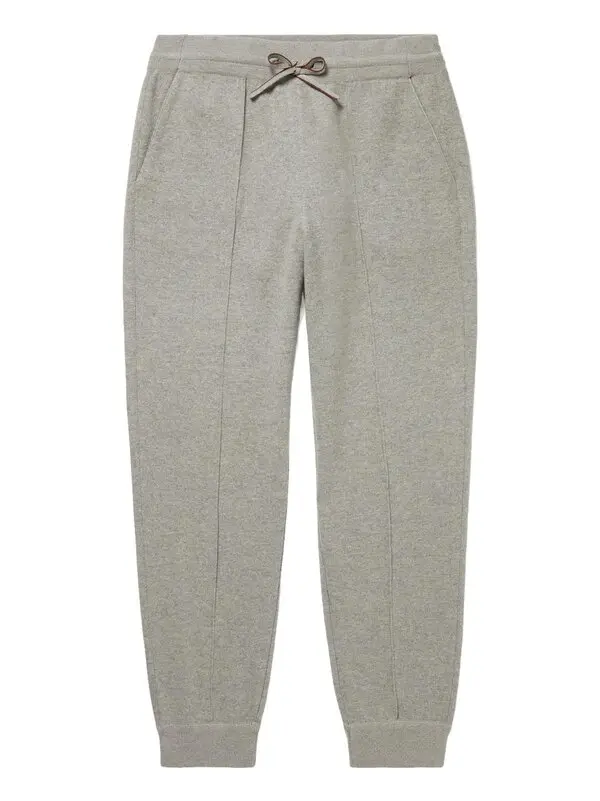 Loro Piana Tapered Cashmere-blend Sweatpants - Gray