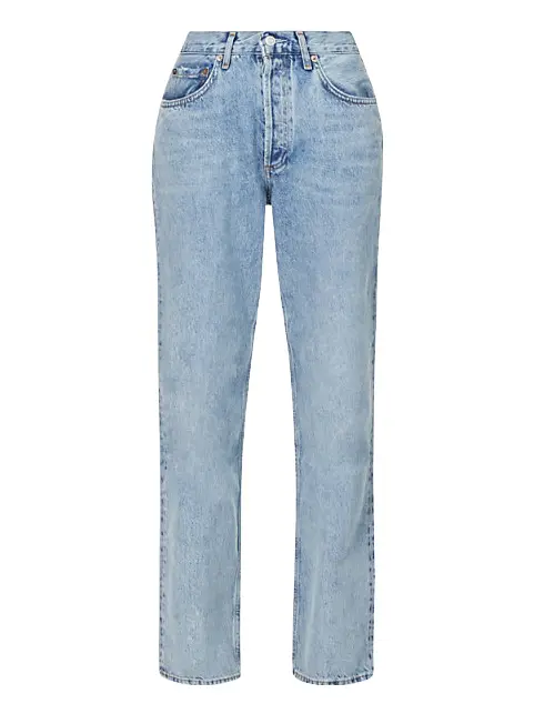 AGOLDE Lana Straight-leg Mid-rise Denim Jeans - Fiction