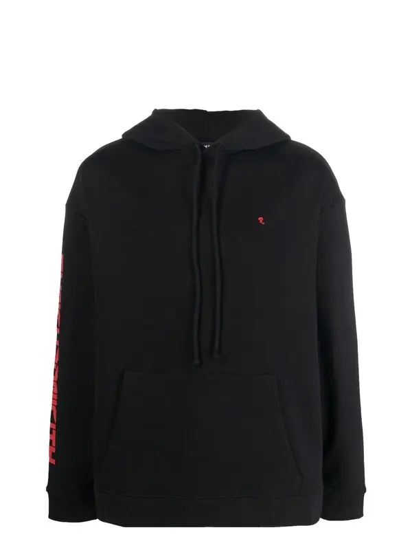 Raf Simons Synchronicity Print Hoodie - Black