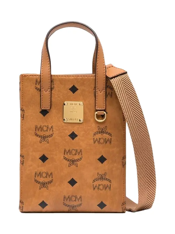 Mcm Mini Aren Crossbody Bag - Brown