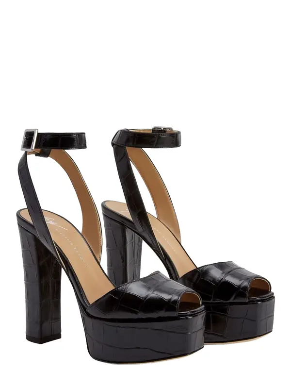 GIUSEPPE ZANOTTI 120mm Betty Platform Sandals - Black