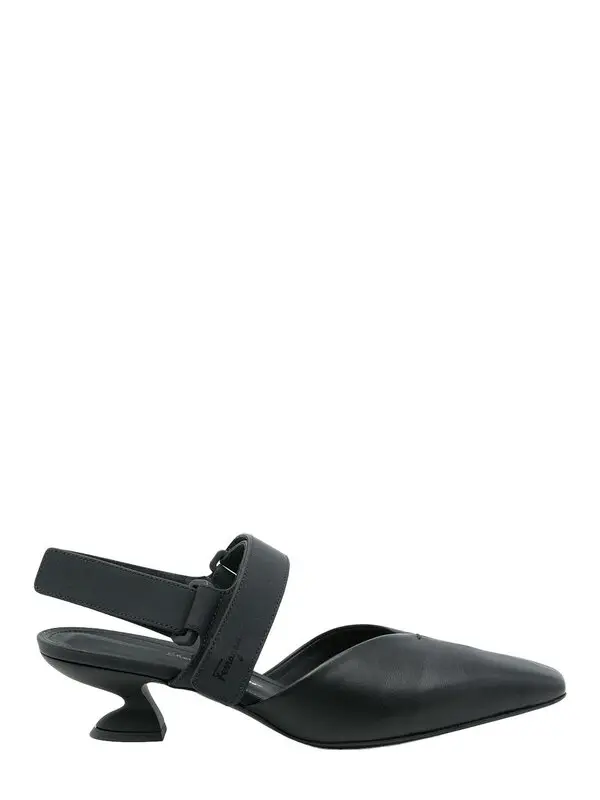 FERRAGAMO Square-toe 45mm Pumps - Black