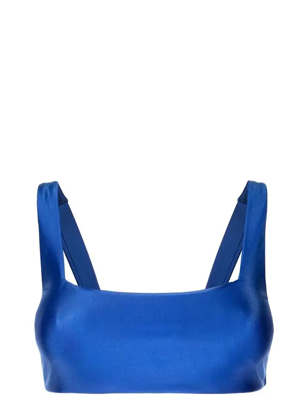 DUSKII Jackie Square-neck Bikini Top - Blue