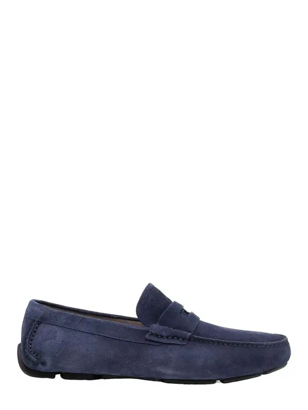 FERRAGAMO Newton Driver Shoes - Blue