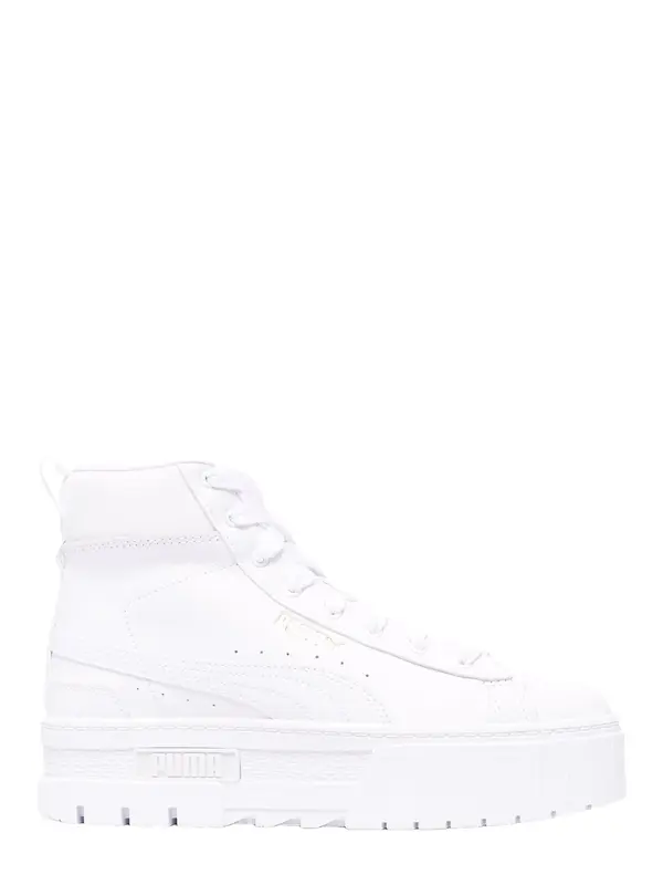 PUMA Logo-print Chunky High-top Sneakers - White