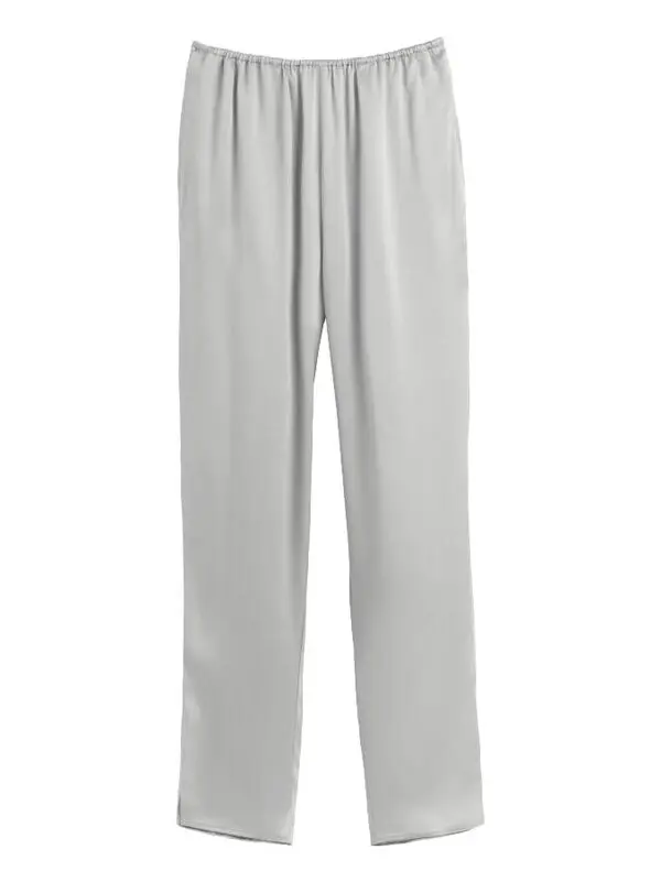 Cuyana Washable Charmeuse Tapered Pant - Sage