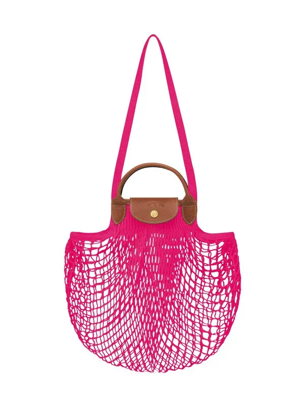 Longchamp Le Pliage Filet Knit Shoulder Bag - Candy
