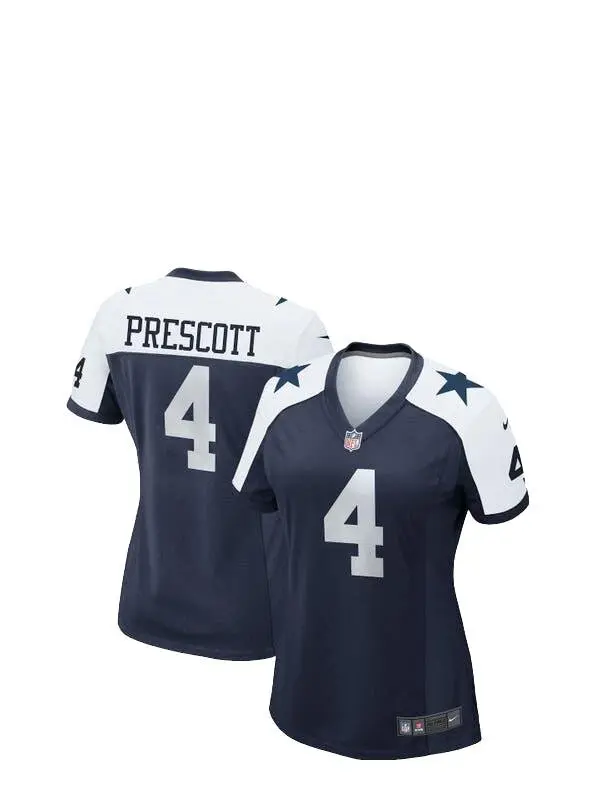 Nike Dak Prescott Dallas Cowboys Alternate Game Team Jersey - Navy