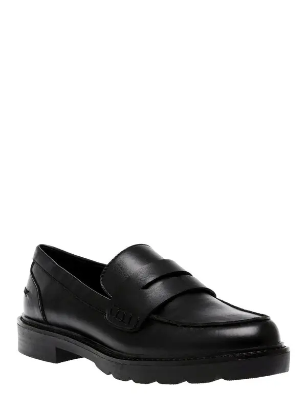 Anne Klein Penny Keeper Loafer - Black Smooth
