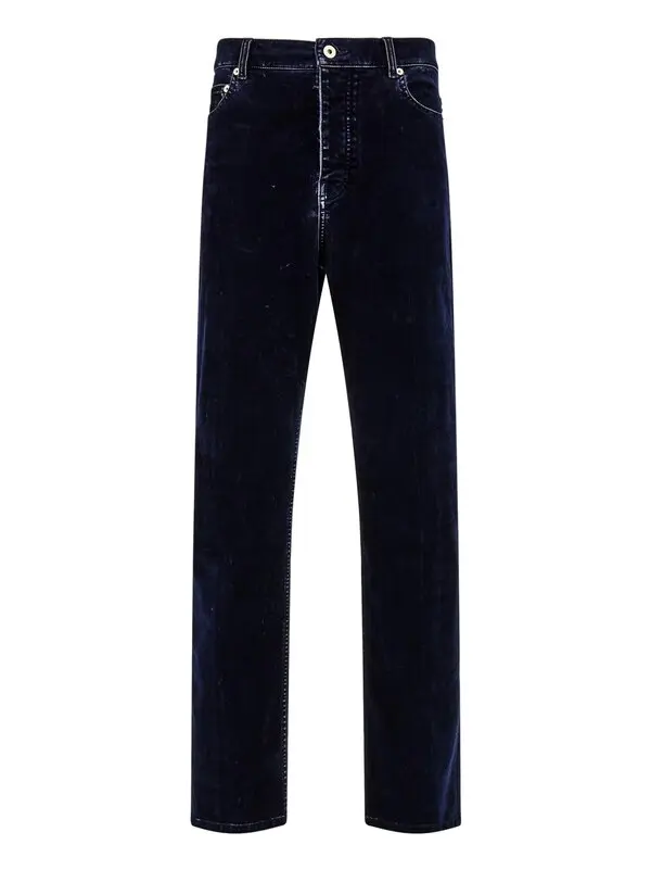 FERRAGAMO Five-pocket Straight Leg Trousers - Blue