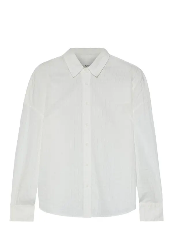 Rag & Bone Cotton Jacquard Shirt - White
