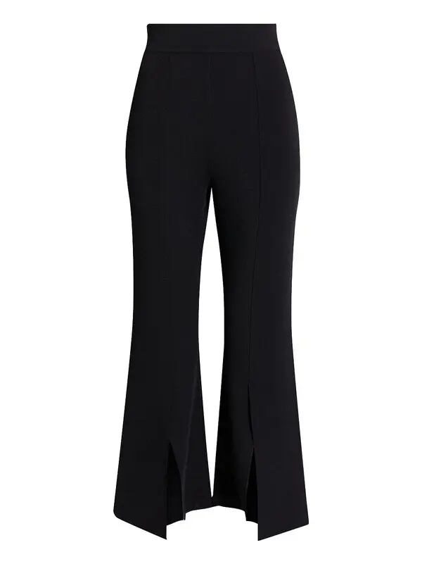 Stella McCartney Stretch-knit Flared Pants - Black