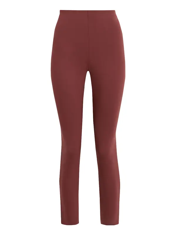 Theory Neoprene Leggings - Burgundy