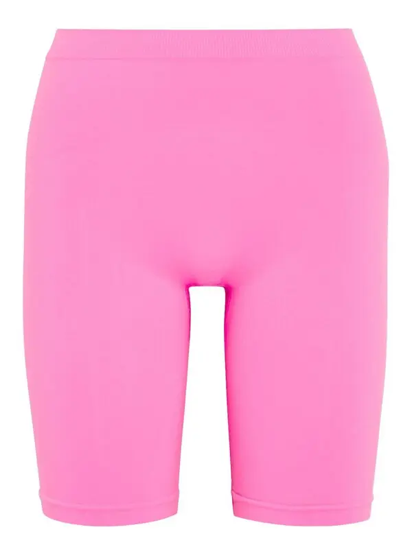 Helmut Lang Stretch-knit High-rise Shorts - Bright Pink