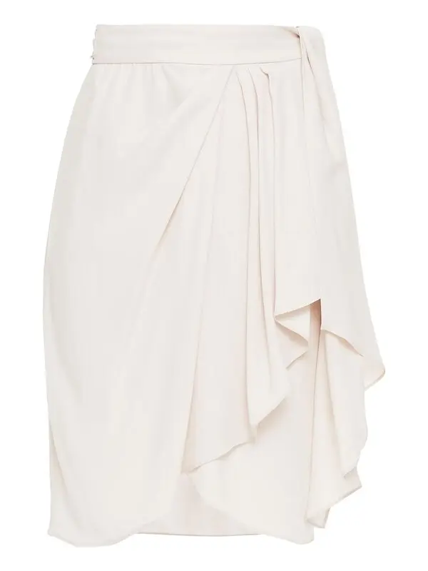 IRO PARIS Alfe Draped Cady Skirt - Neutral