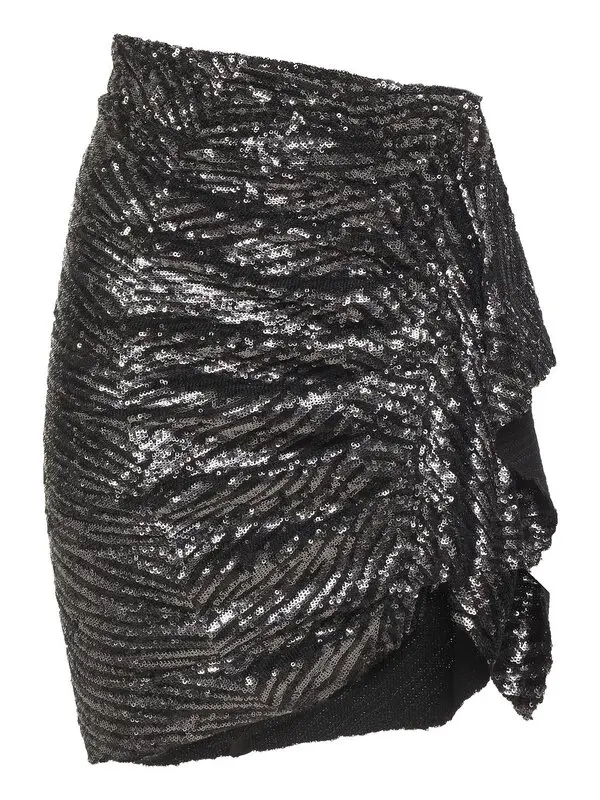IRO PARIS Aria Mini Skirt - Gunmetal