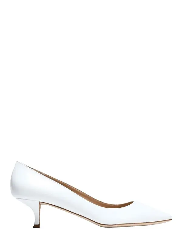 SERGIO ROSSI Godiva Patent-leather Pumps - White