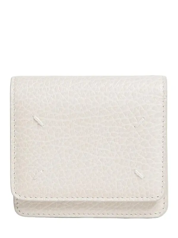 MAISON MARGIELA Pebbled-leather Wallet - Ivory