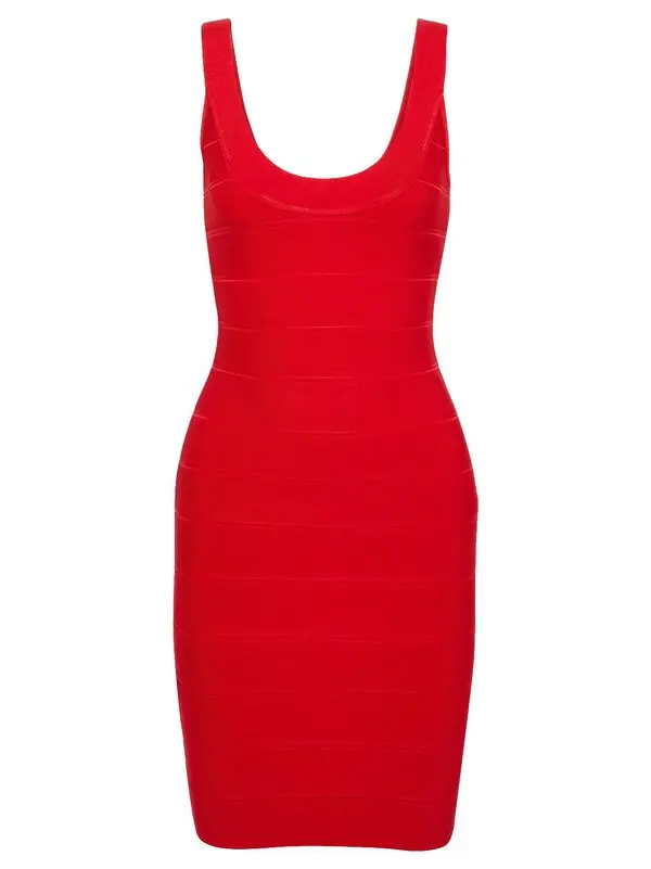 Herve Leger Bandage Mini Dress - Red