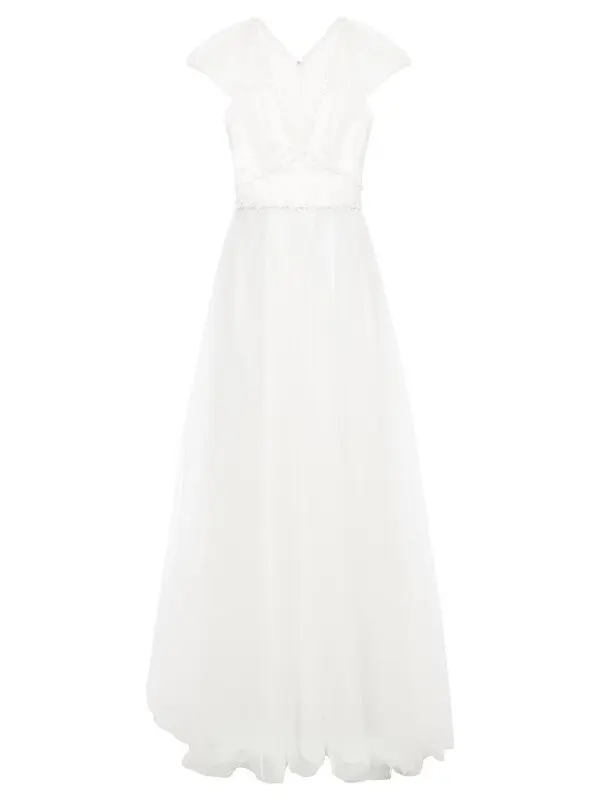 Jenny Packham Gardenia Embellished Glittered Tulle Bridal Gown - Ivory