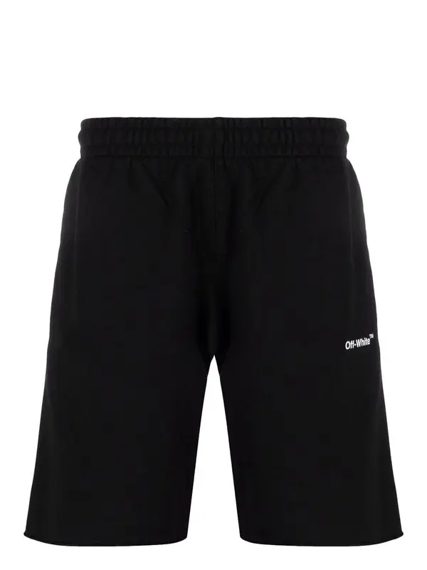 Off-White Caravaggio Diag Track Shorts - Black