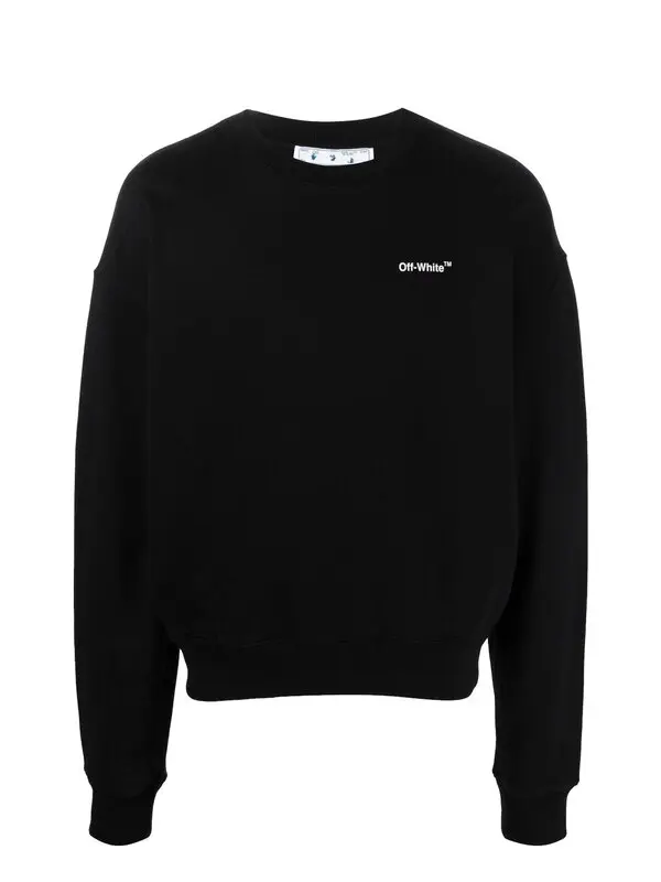 Off-White Caravaggio Arrow Over Sweatshirt - Black