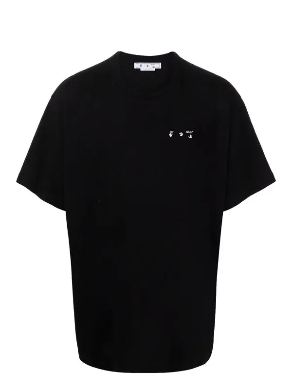 Off-White Caravaggio Paint Over T-shirt - Black