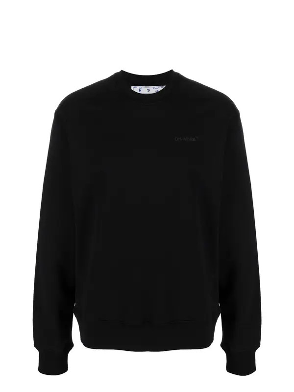 Off-White Diag Tab Crew-neck Sweatshirt - Black