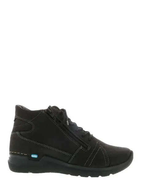 WOLKY Why Water-resistant High-top Sneakers - Black Nubuck