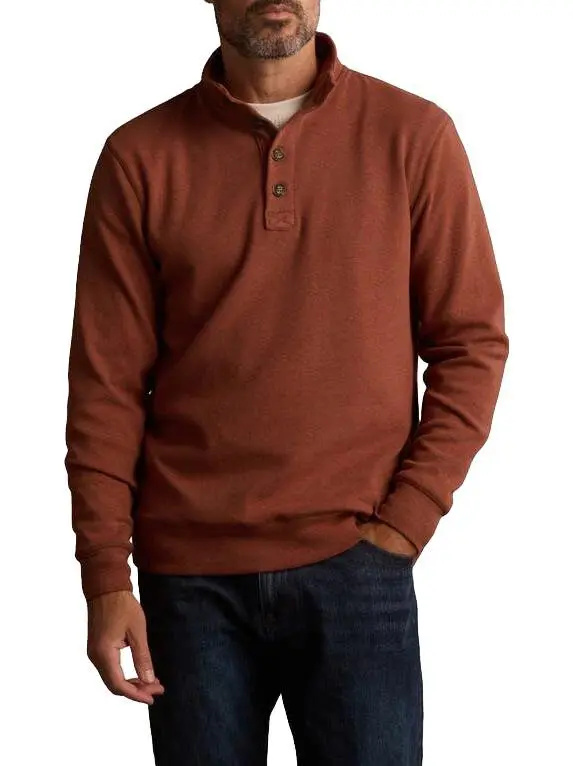 THE NORMAL BRAND Puremeso Mock Neck Top - Spiced Brandy