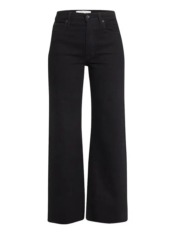 SLVRLAKE Grace Wide-leg Jeans - Jet Black