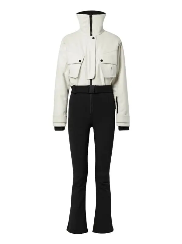Cordova The Telluride Belted Two-tone Wool-blend And Twill Ski Suit - Ivory