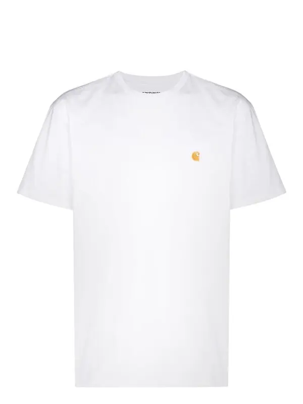 Carhartt Work In Progress Chase Logo-embroidered Cotton T-shirt - White