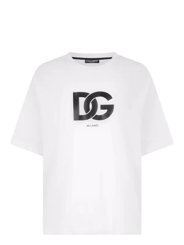 Dolce & Gabbana Dg-logo Cotton T-shirt - White