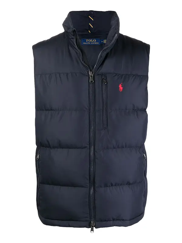 Ralph Lauren Pony Logo Padded Gilet - Blue
