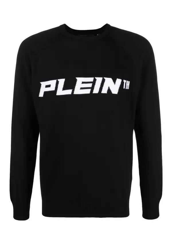 Philipp Plein Logo-print Crew Neck Jumper - Black