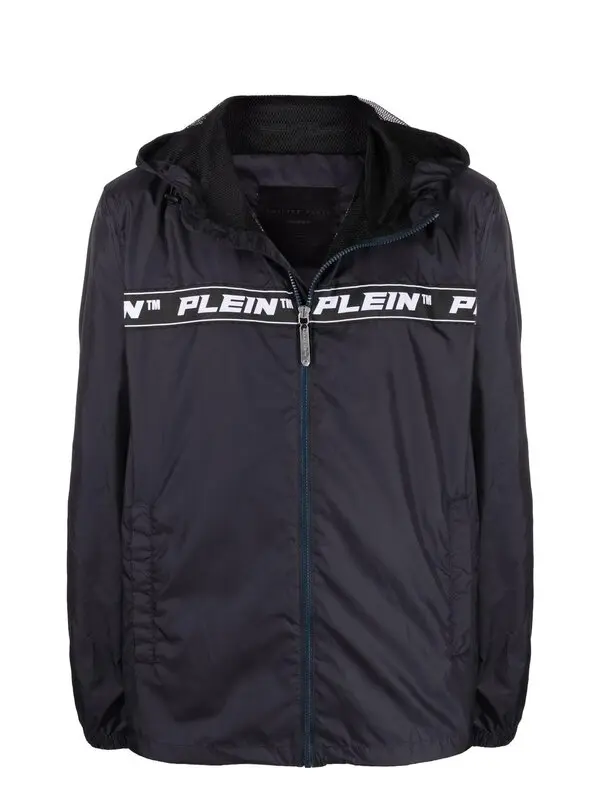 Philipp Plein Logo-print Windbreaker - Blue