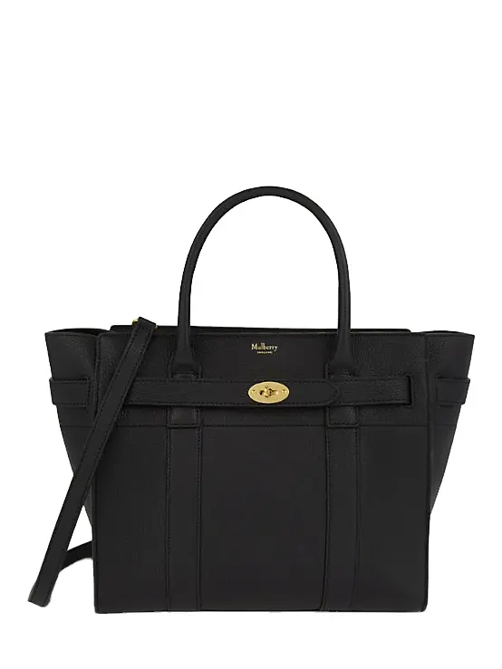 Mulberry Bayswater Small Grained-leather Tote Bag - Black
