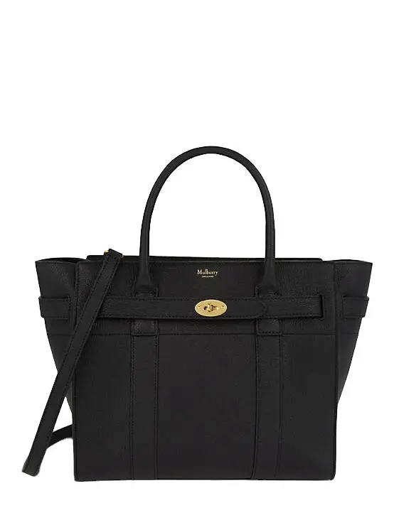 Mulberry Bayswater Small Grained-leather Tote Bag - Black