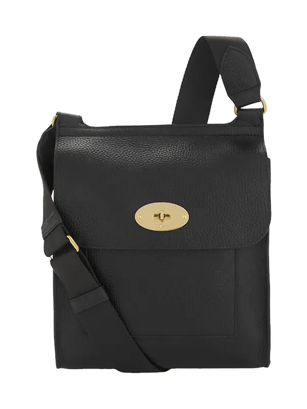 Mulberry Antony Grained Leather Cross-body Bag - Black