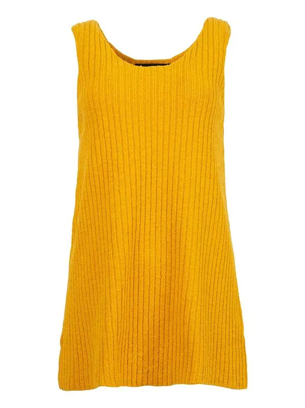 Proenza Schouler Melange Boucle Knit Tank - Yellow