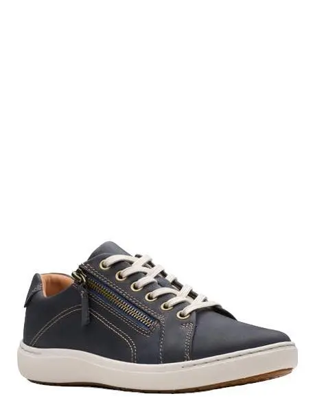 Clarks Nalle Lace-up Sneaker - Navy Nubuck