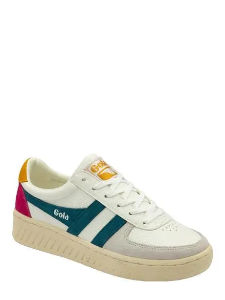 Gola Classics Grandslam Trident Sneaker - White/peacock/sun