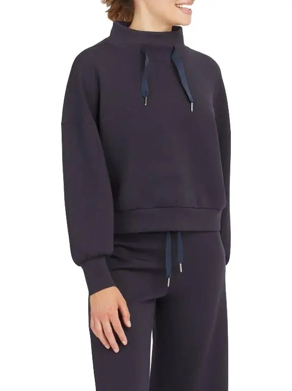 Spanx Airluxe At The Hip Pullover - Classic Navy