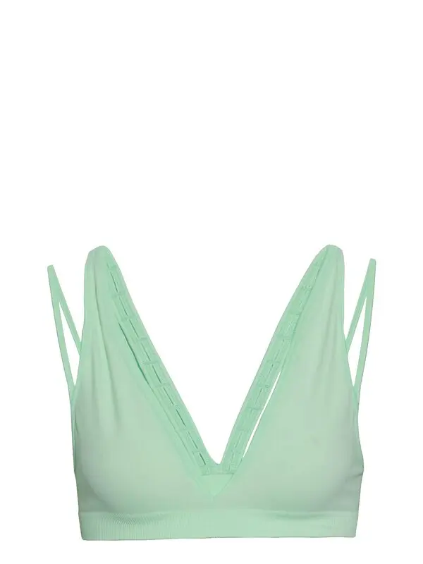 Helmut Lang Neon Stretchjersey Bra Top - Mint