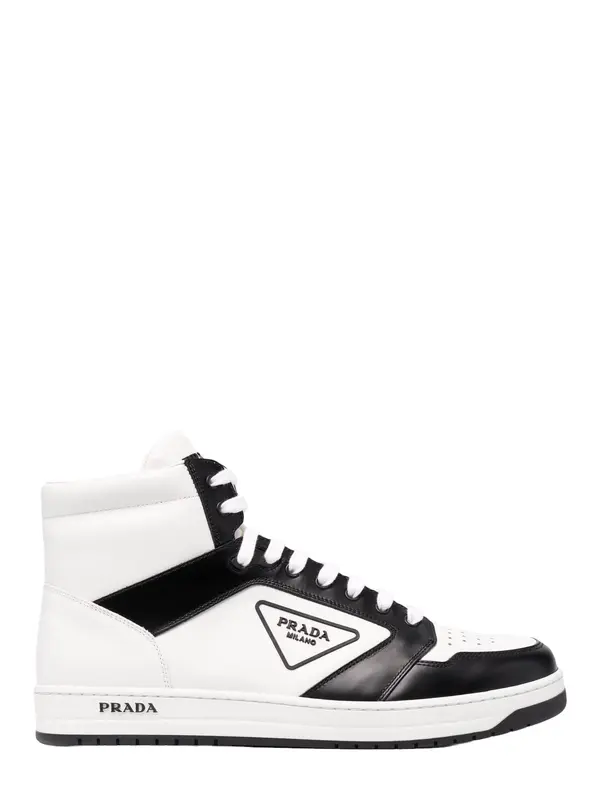 Prada Triangle-logo Sneakers - White