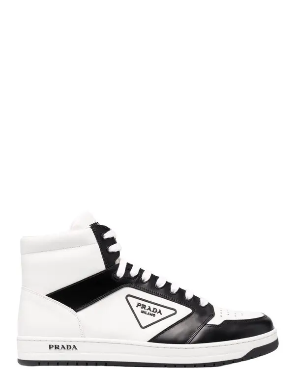 Prada Triangle-logo Sneakers - White